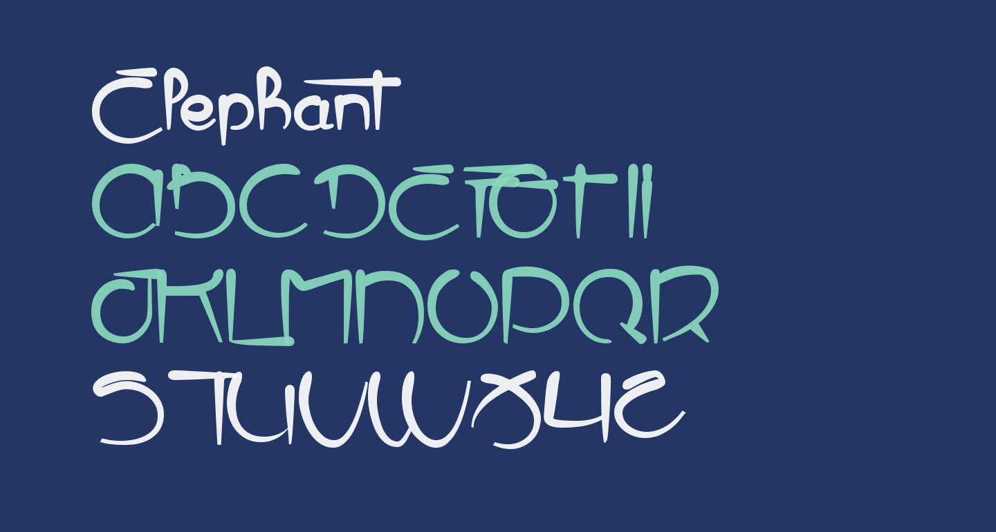 Elephant free Font - What Font Is