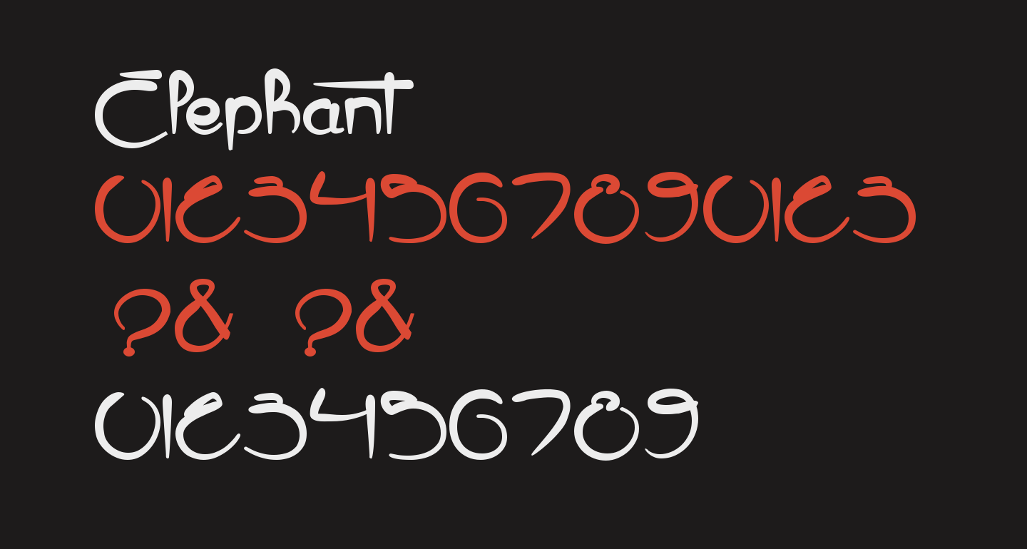 Elephant free Font - What Font Is