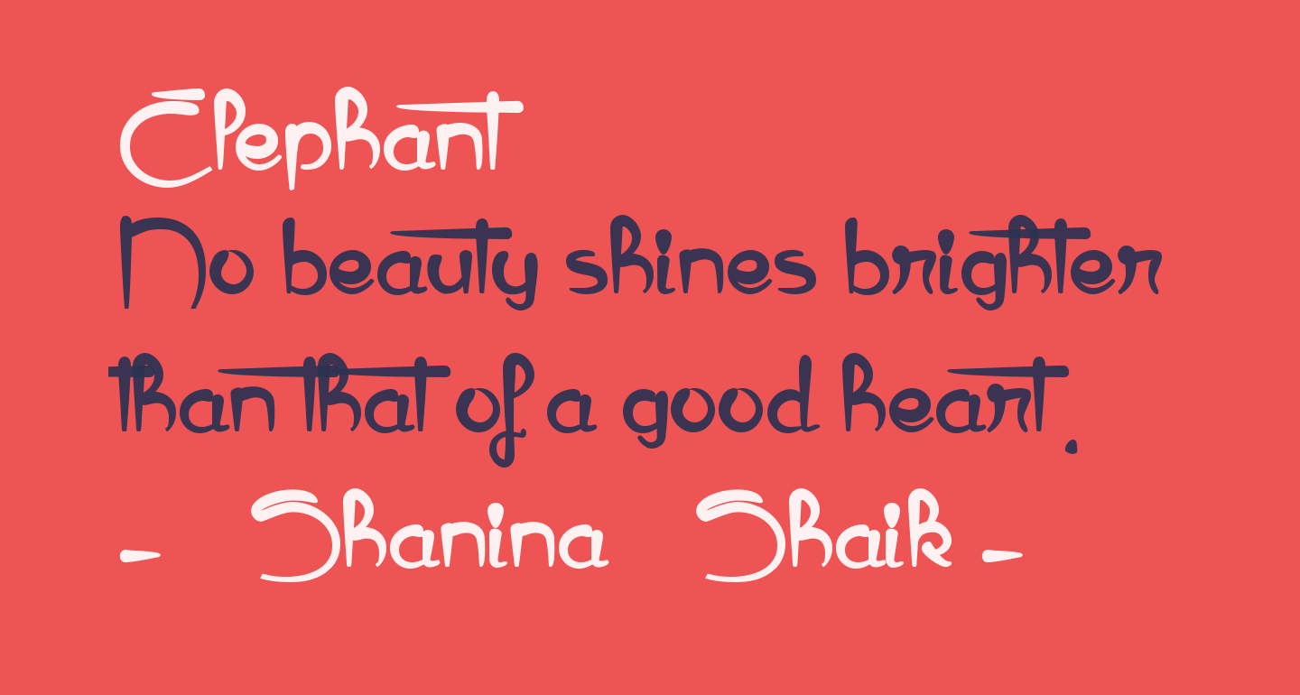 Elephant free Font - What Font Is