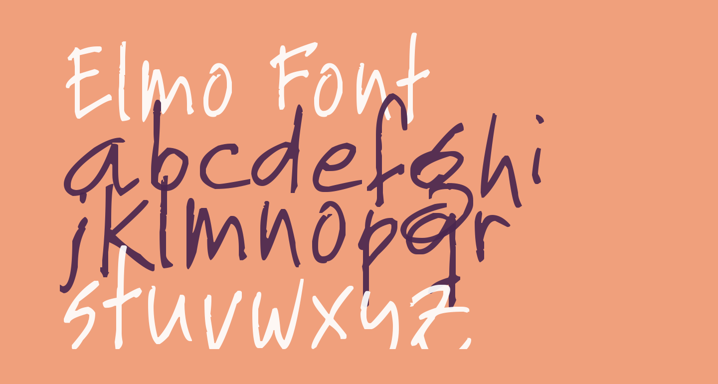 Elmo free Font - What Font Is