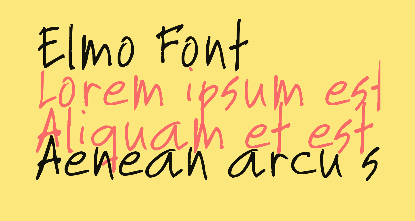 Elmo free Font - What Font Is