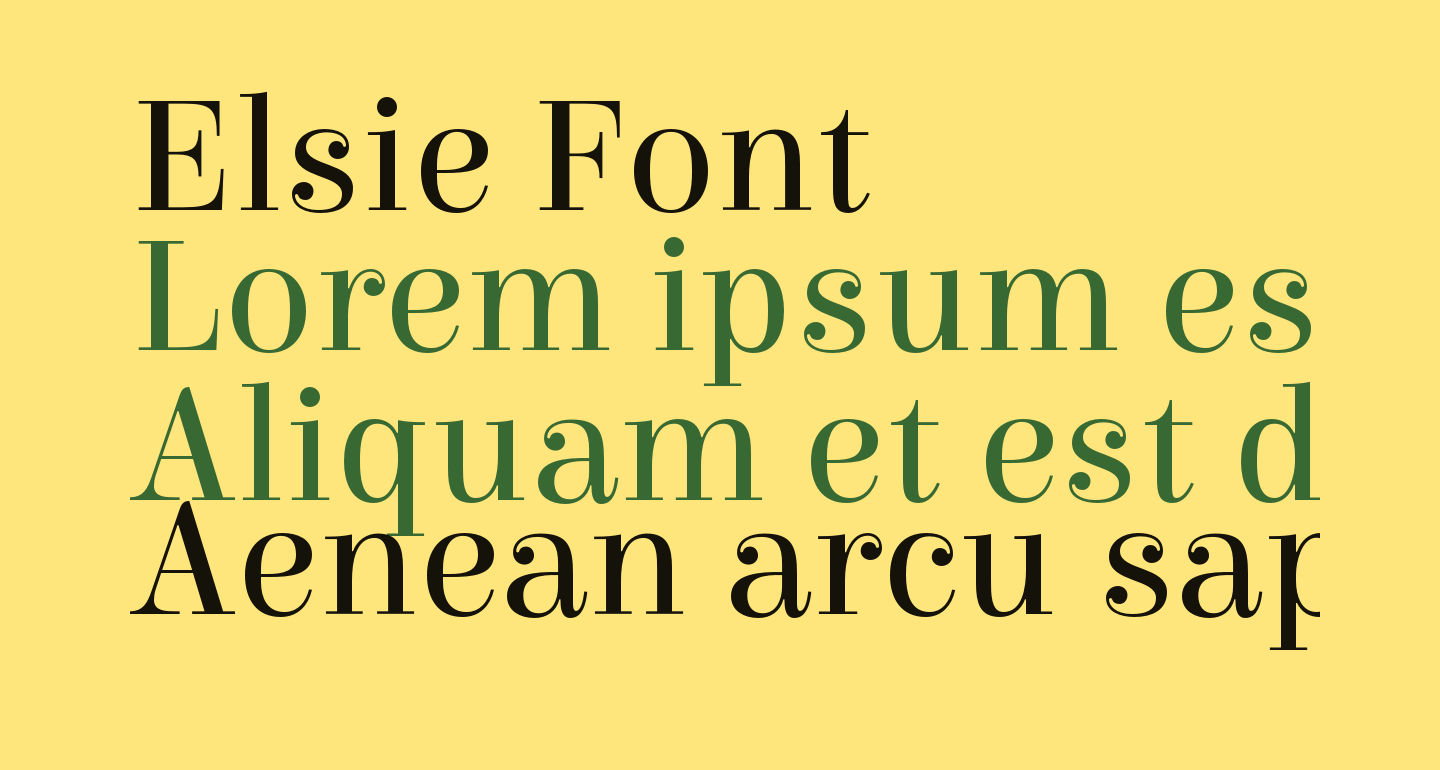 Elsie free Font - What Font Is