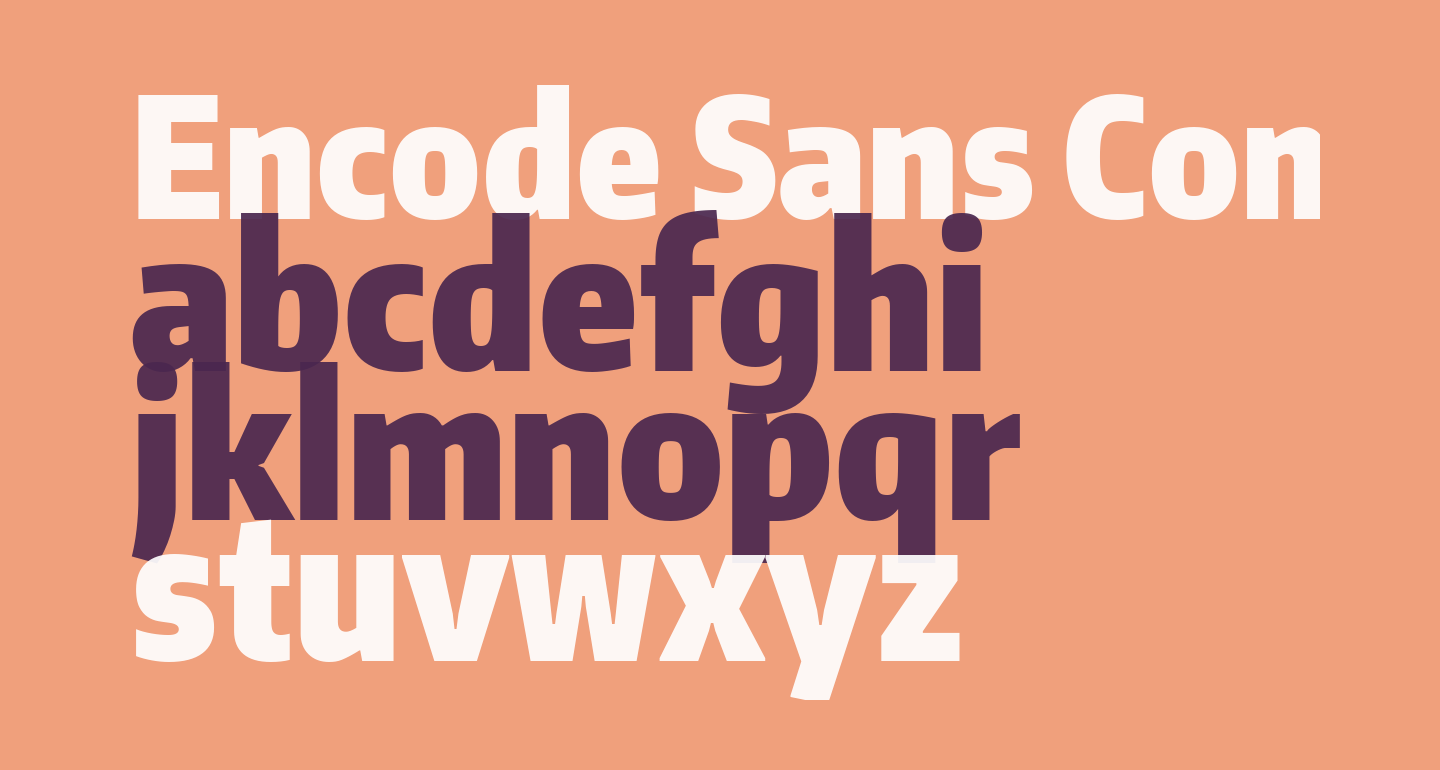 Encode Sans Compressed Black free Font - What Font Is