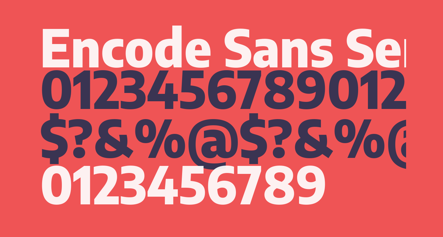 Encode Sans Semi Condensed ExtraBold free Font - What Font Is
