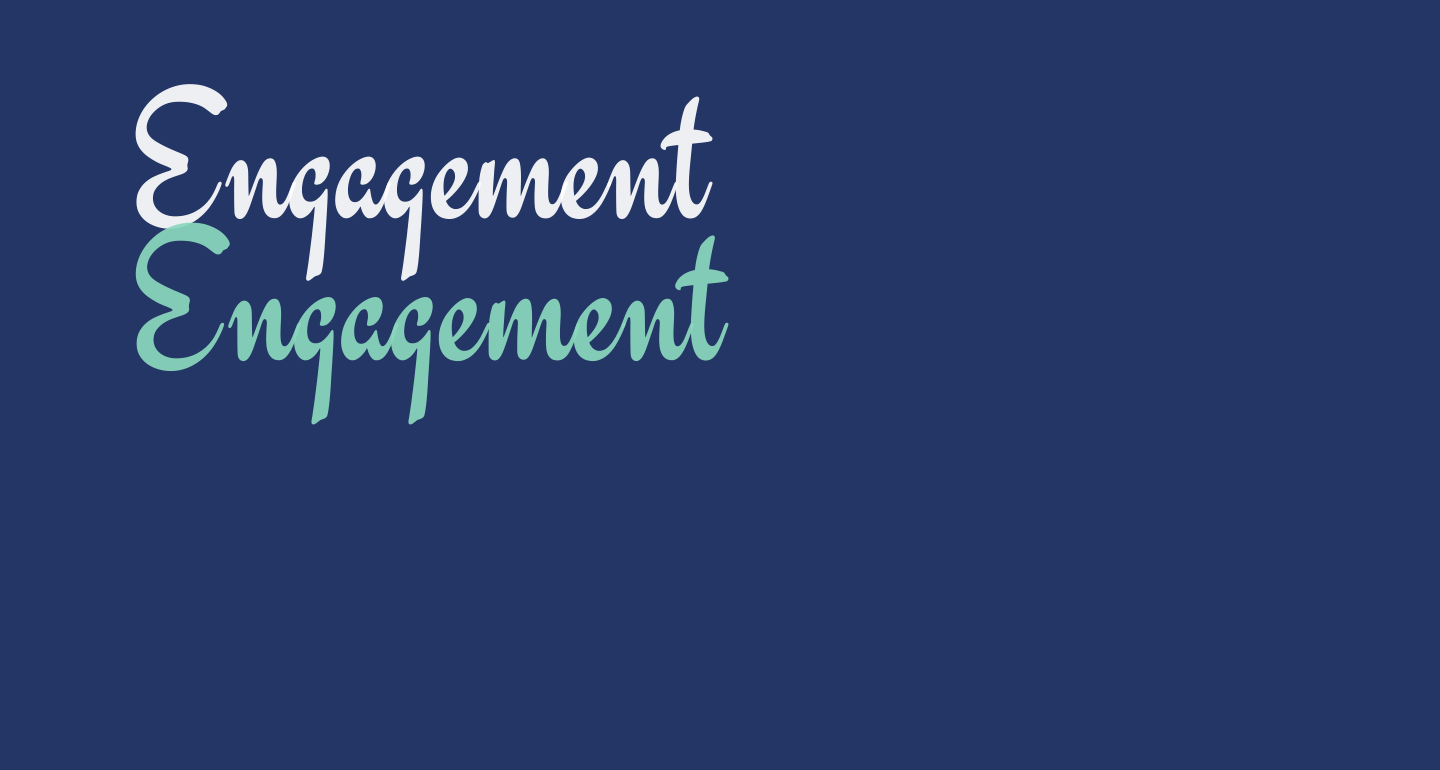 Engagement free Font - What Font Is
