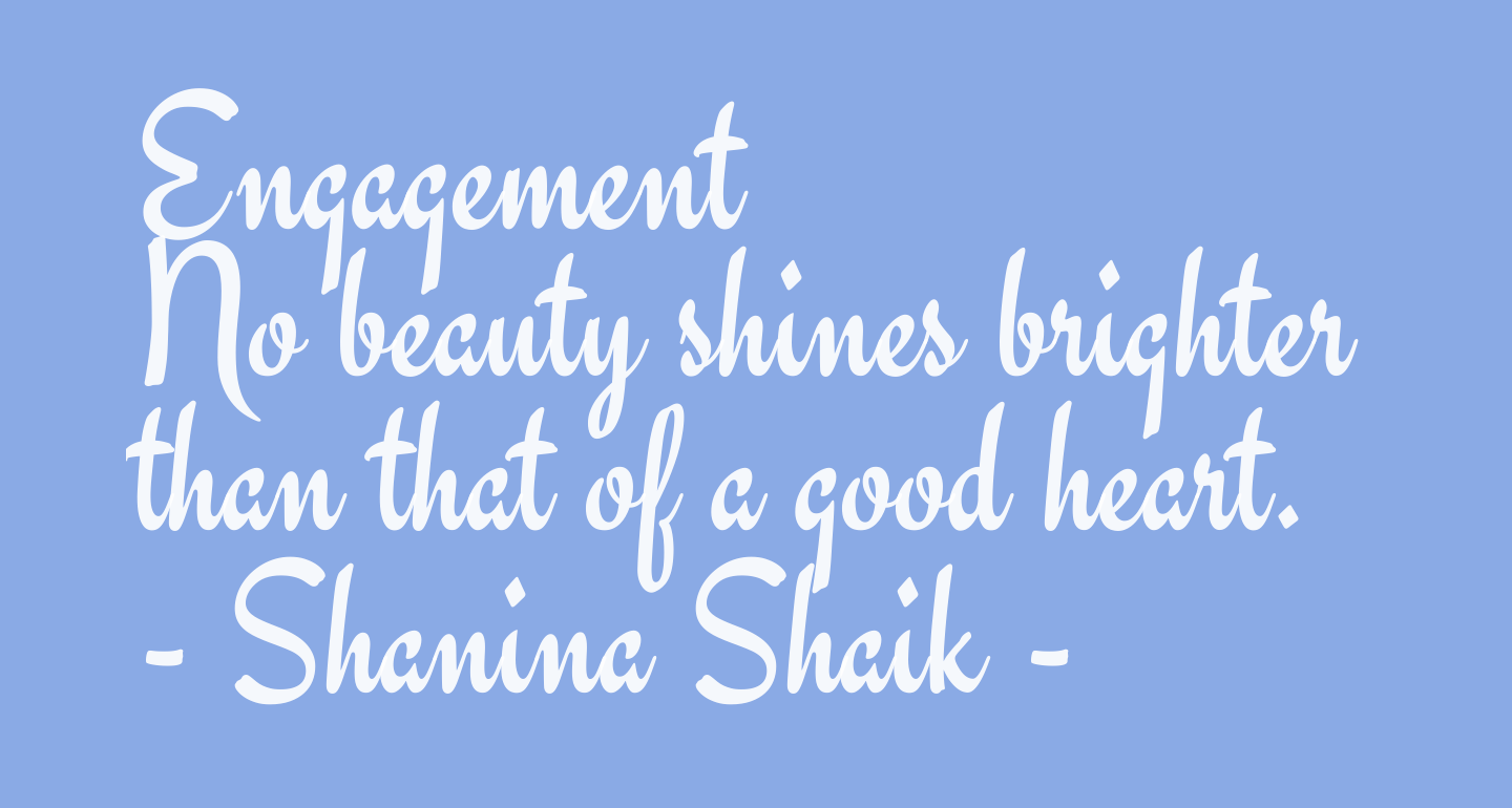 Engagement free Font - What Font Is