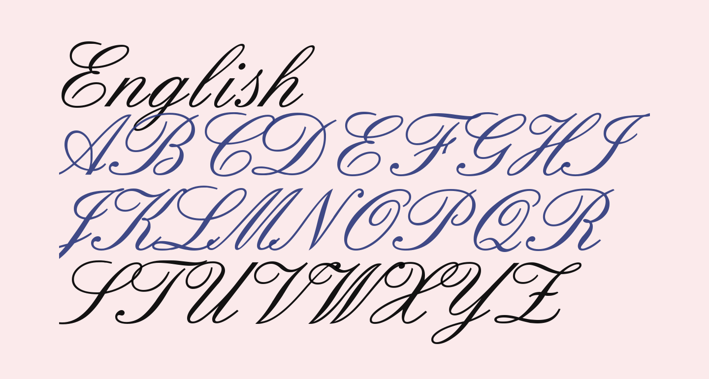 English free Font - What Font Is