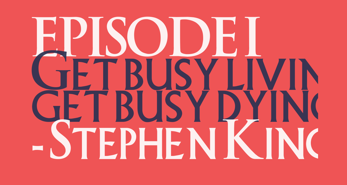 EPISODE I free Font - What Font Is