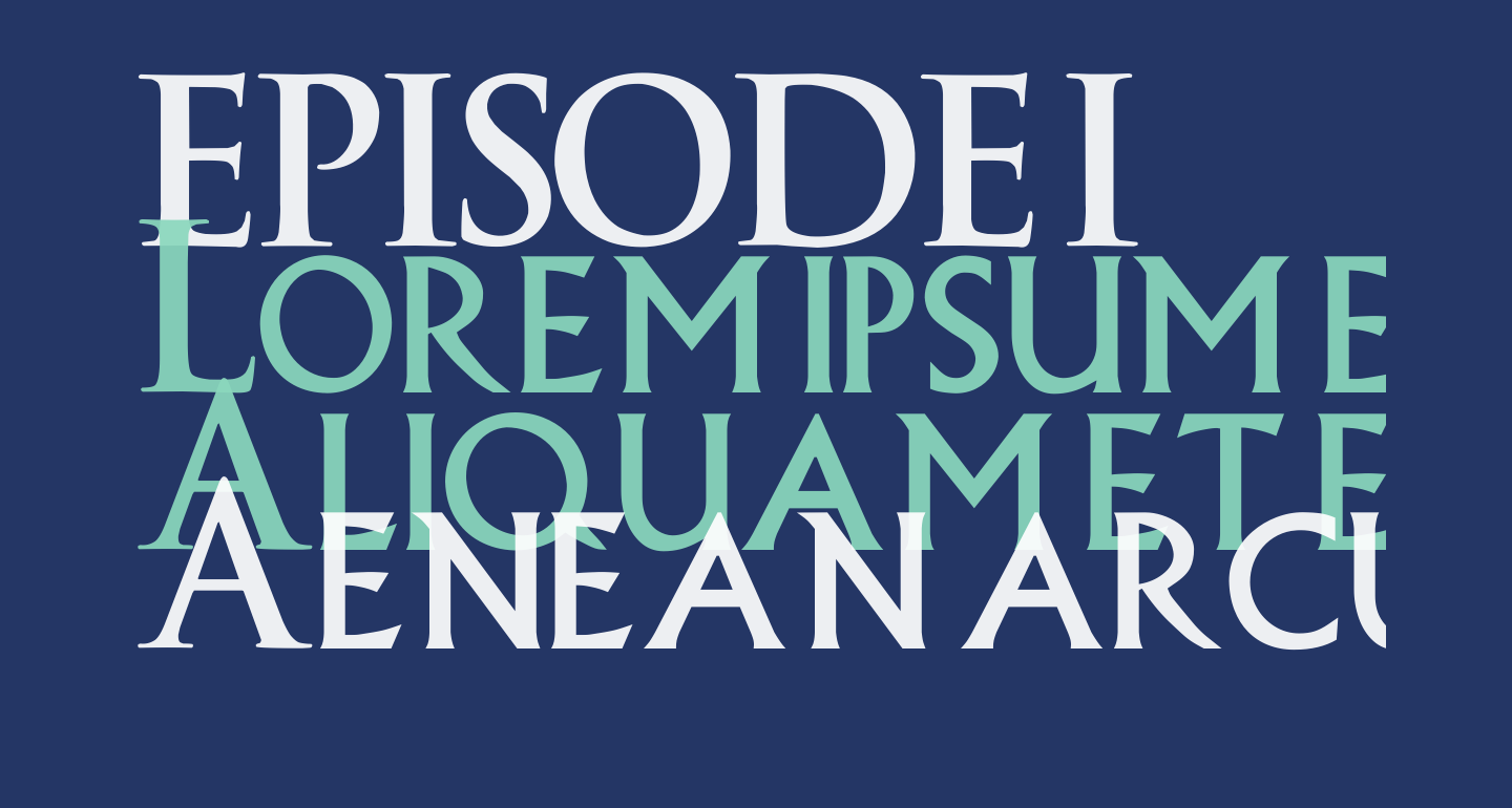 EPISODE I free Font - What Font Is