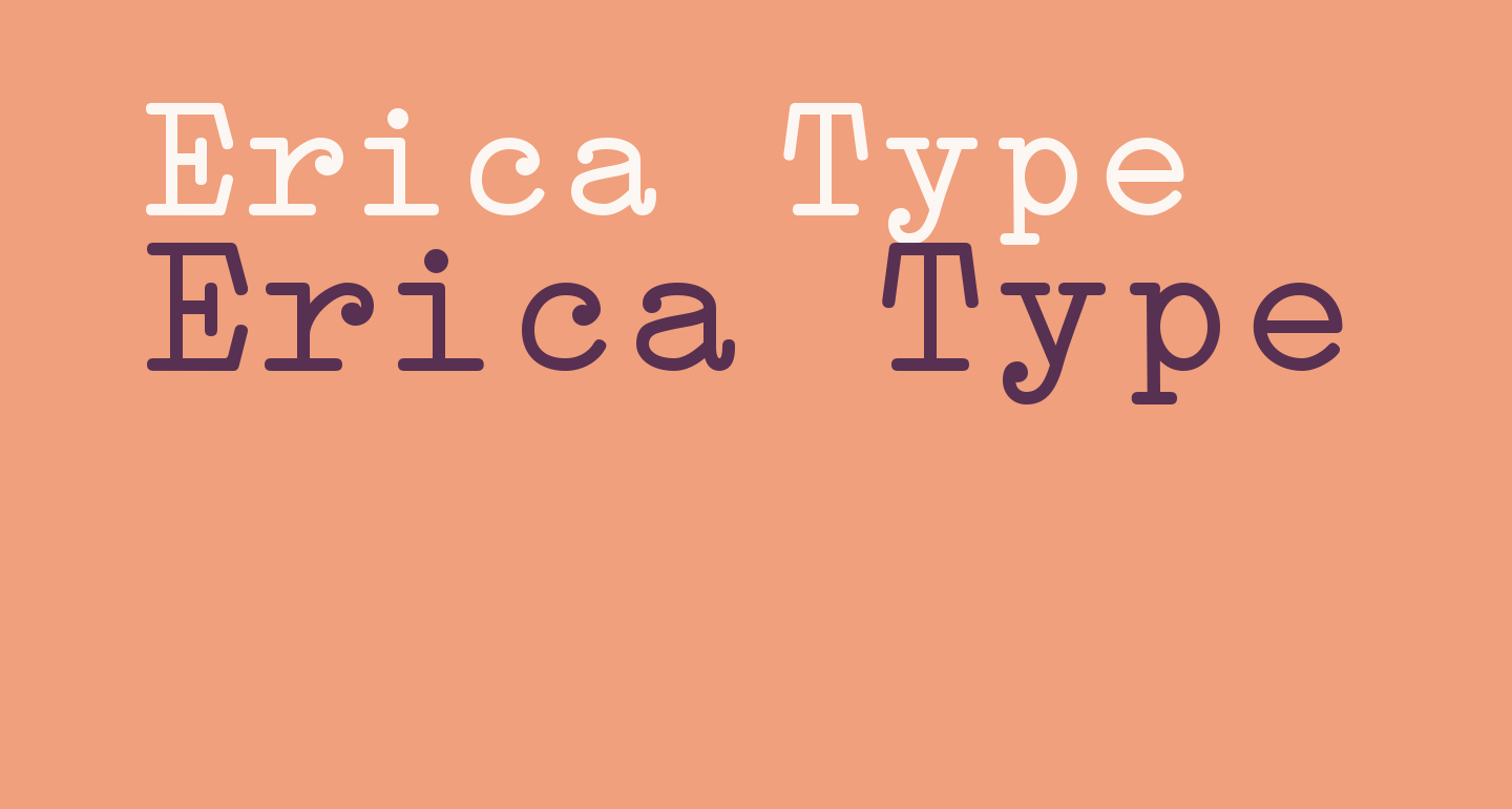 Erica Type free Font - What Font Is