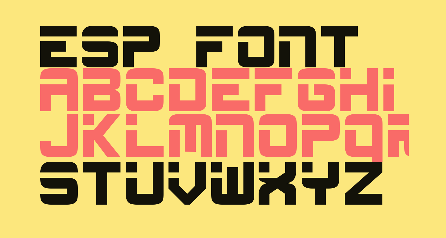 ESP free Font - What Font Is