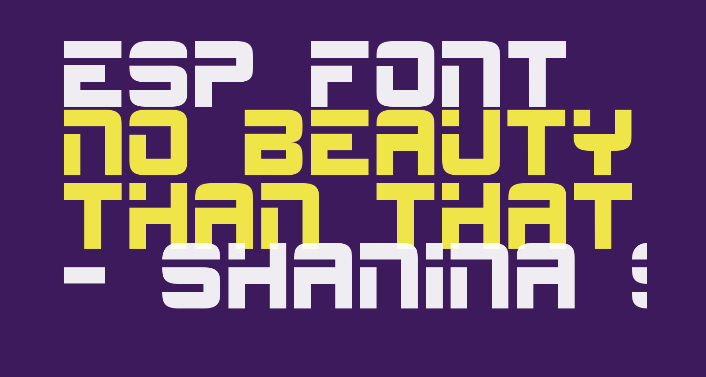 ESP free Font - What Font Is