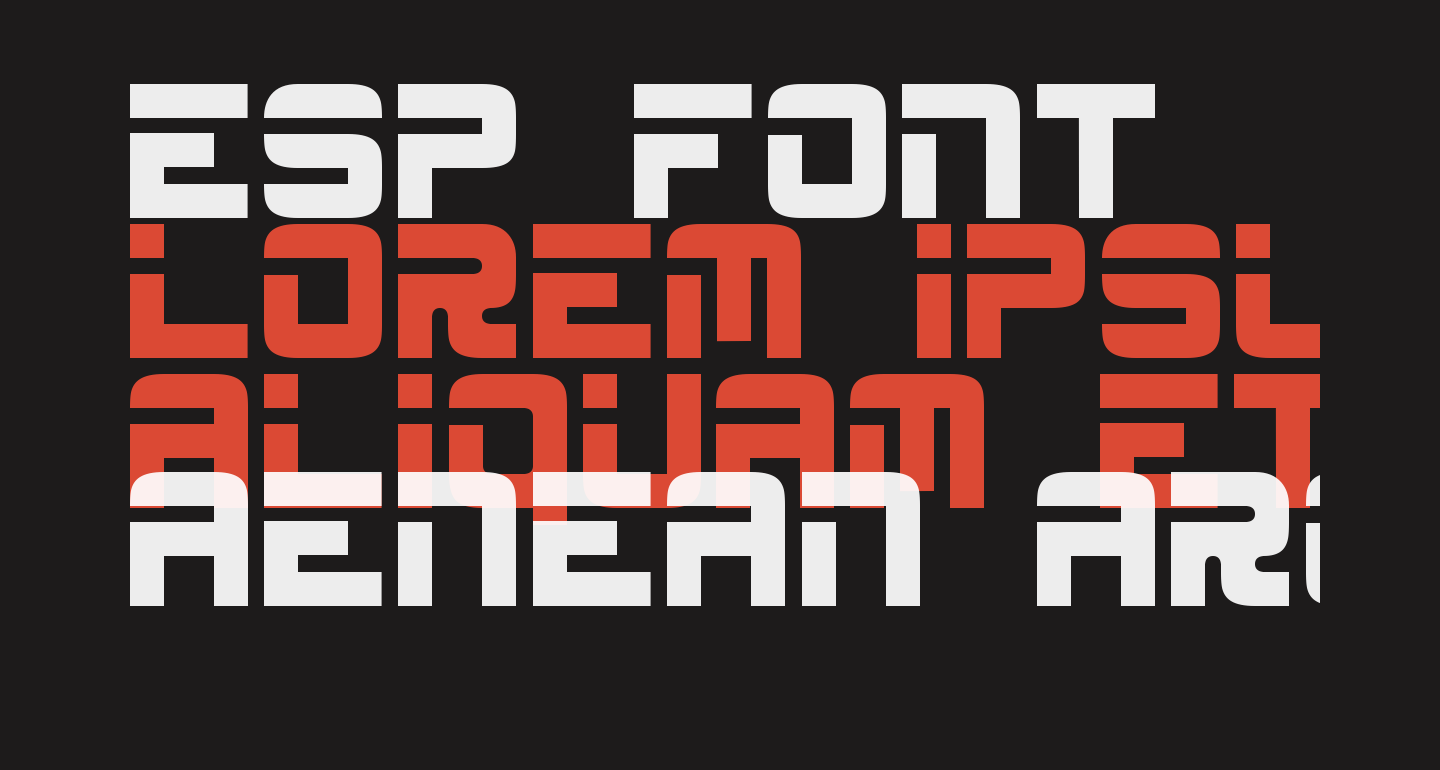 ESP free Font - What Font Is