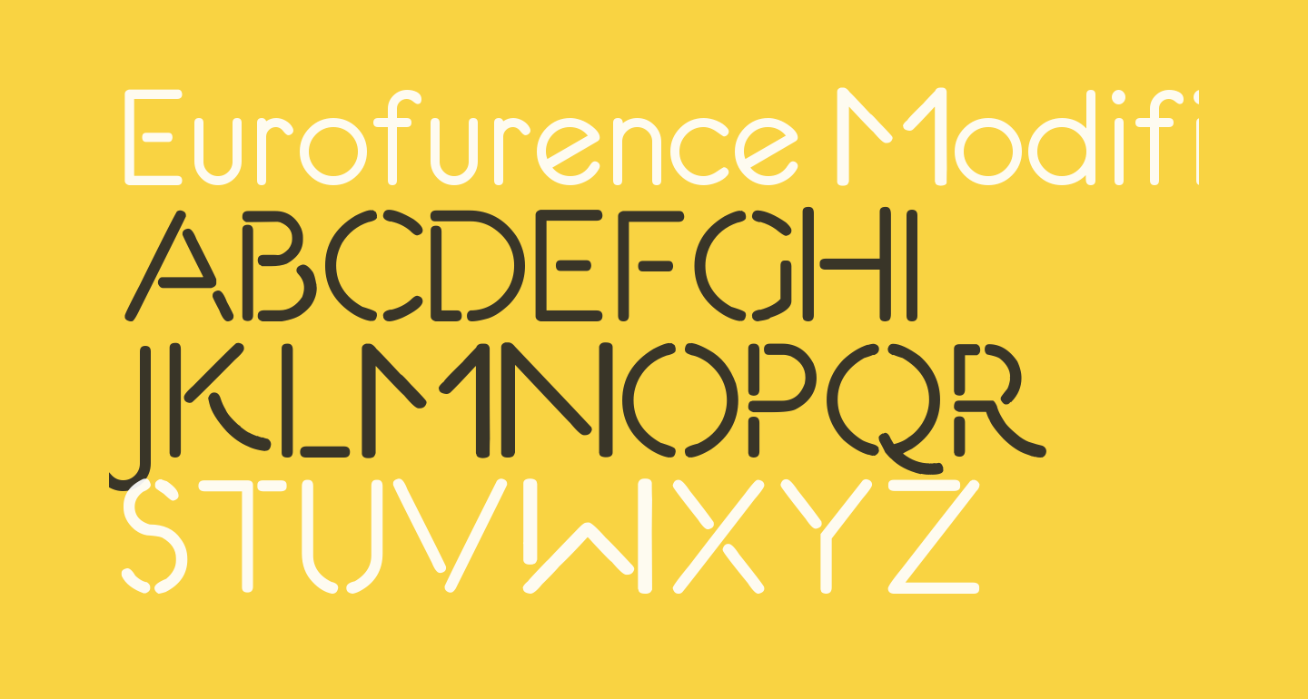 Eurofurence Modified free Font - What Font Is
