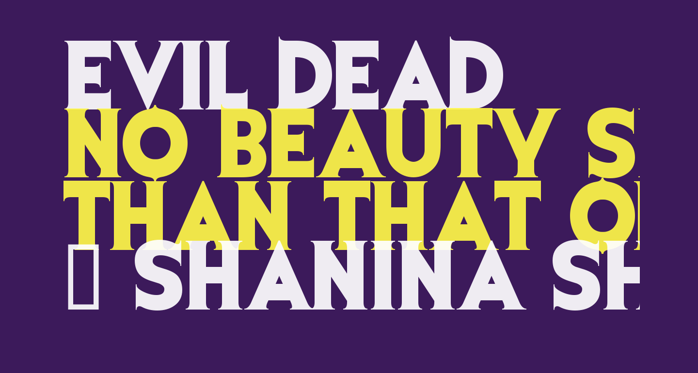 Evil Dead free Font - What Font Is