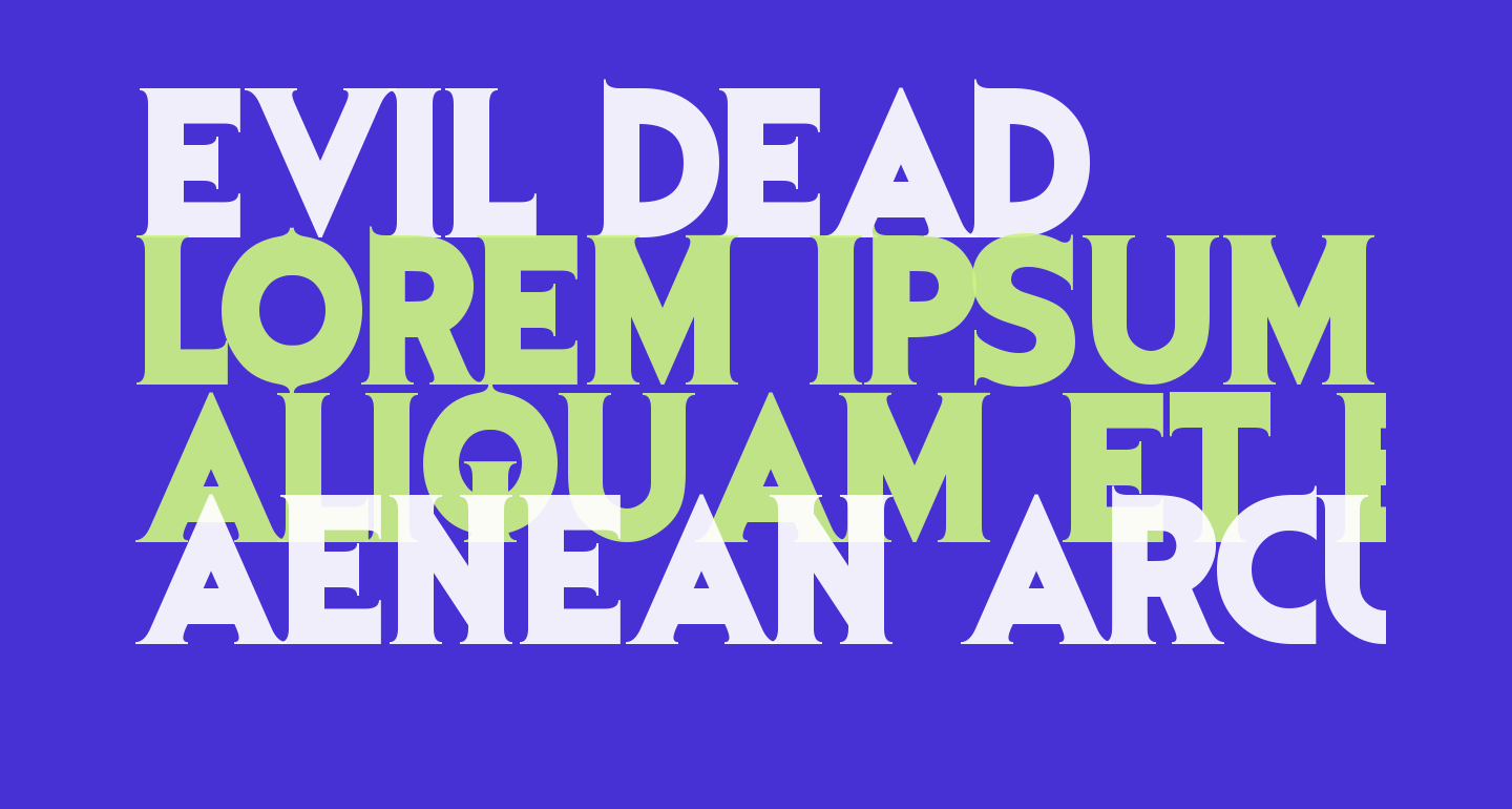 Evil Dead free Font - What Font Is