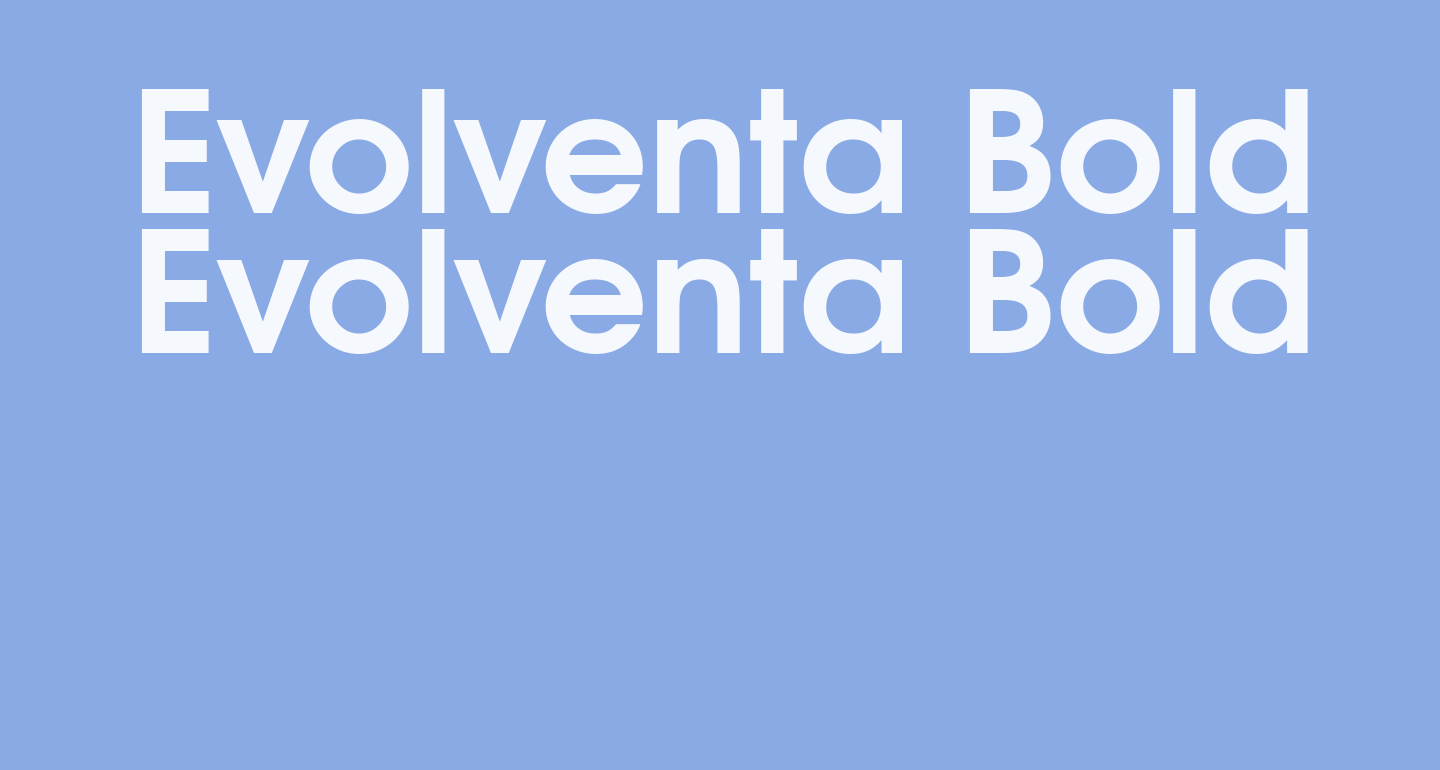 Evolventa Bold free Font - What Font Is