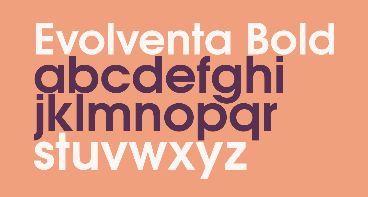 Evolventa Bold free Font - What Font Is