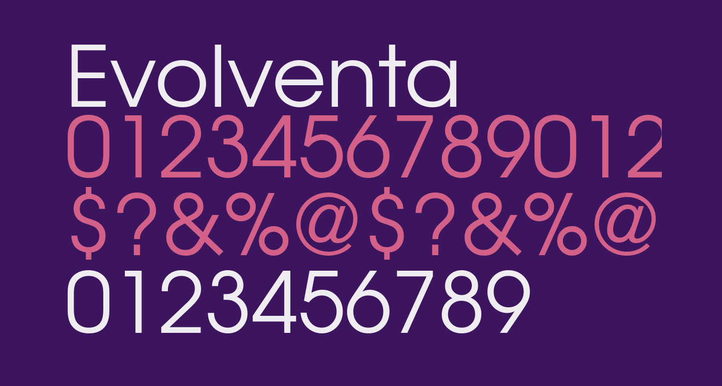 Evolventa free Font - What Font Is