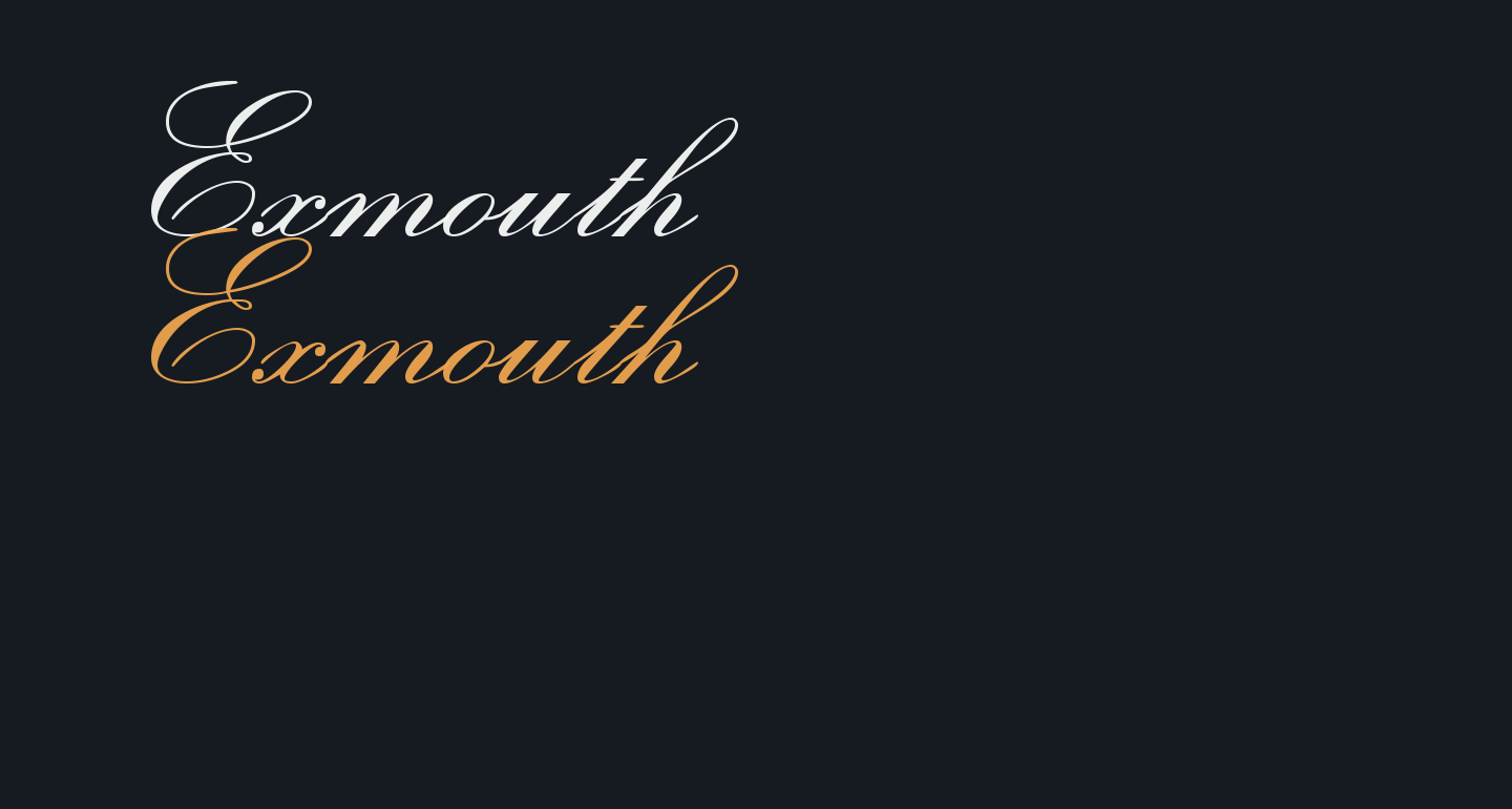 Exmouth free Font - What Font Is