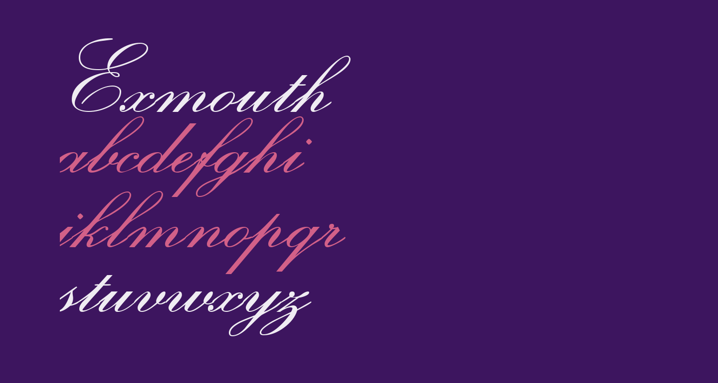Exmouth free Font - What Font Is