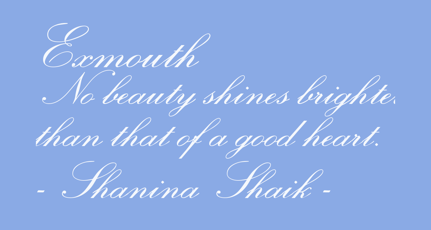 Exmouth free Font - What Font Is