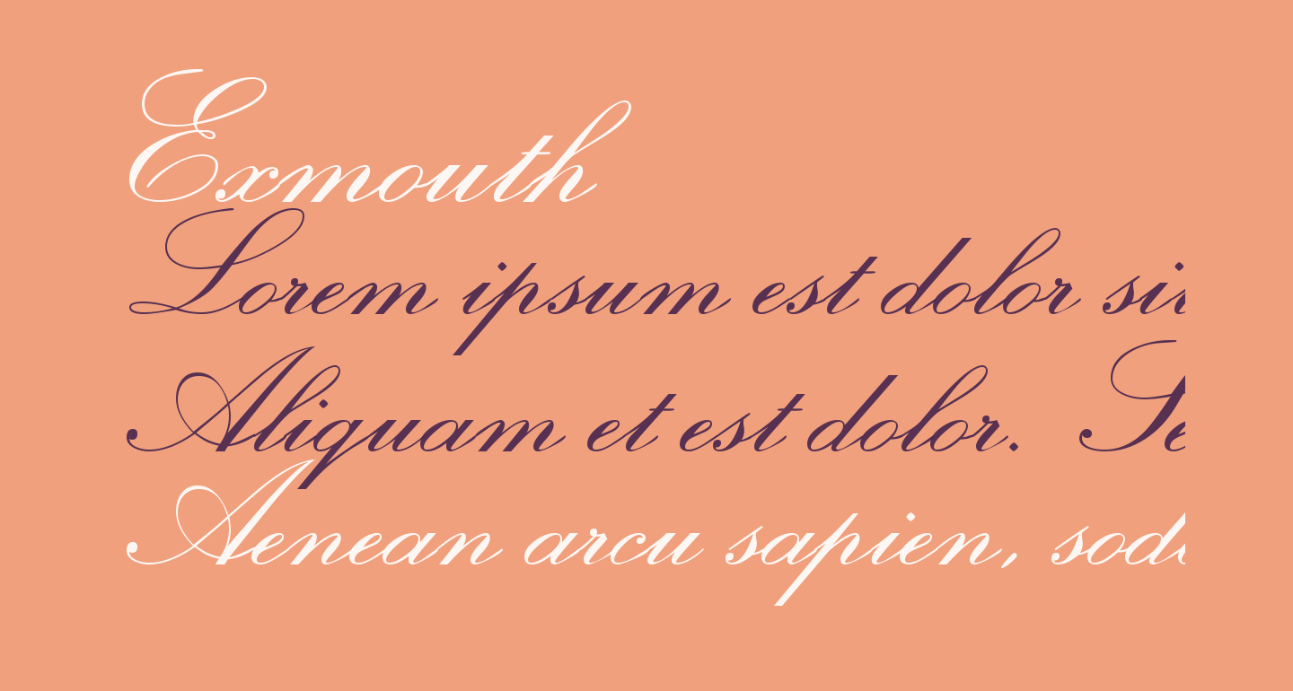 Exmouth free Font - What Font Is