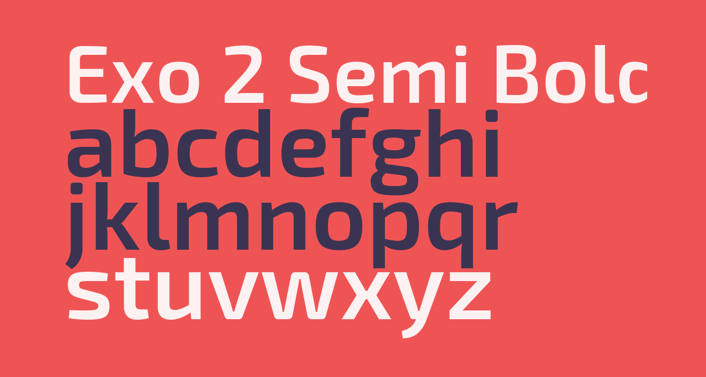 Exo 2 Semi Bold free Font - What Font Is
