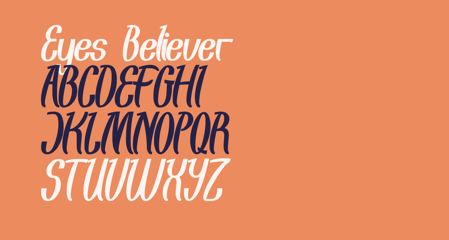 Eyes Believer free Font - What Font Is