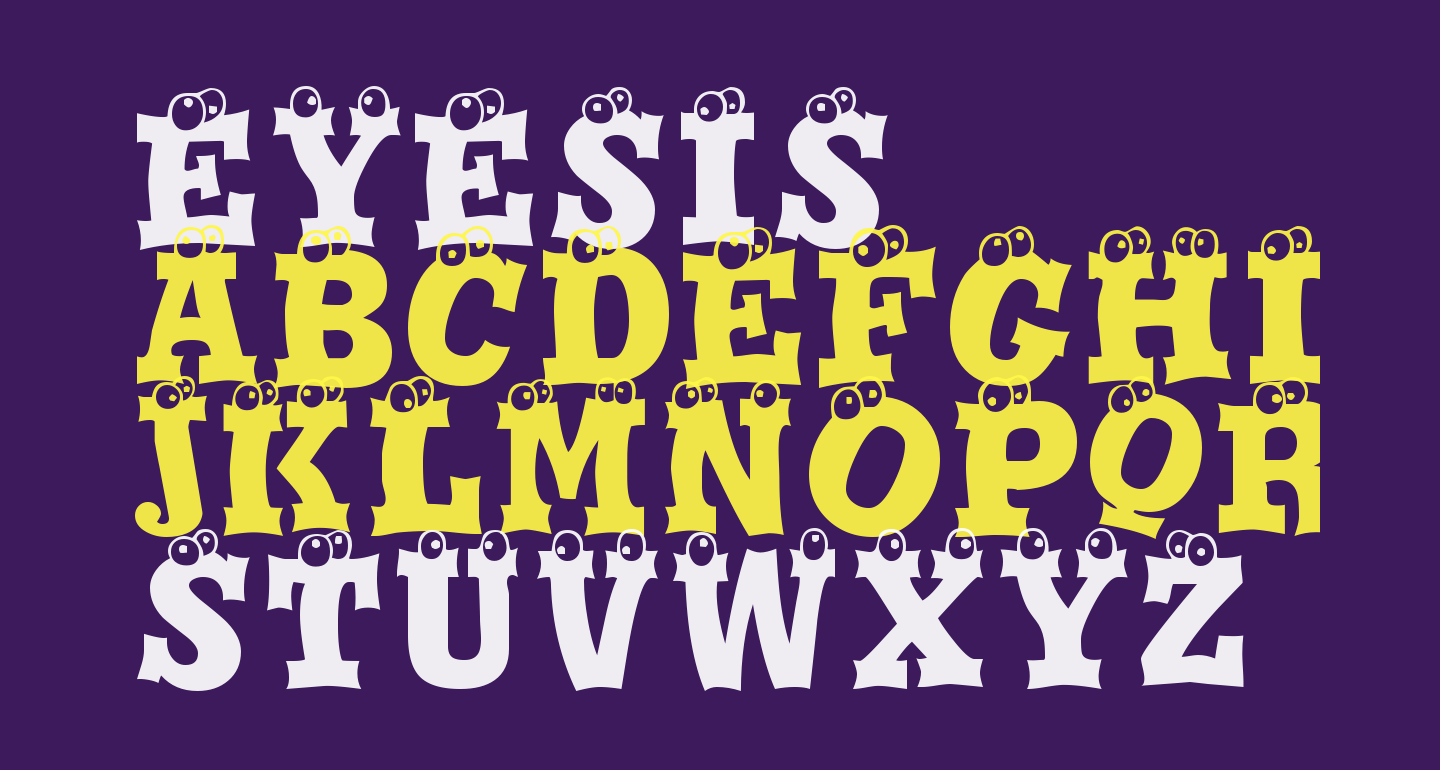Eyesis free Font - What Font Is
