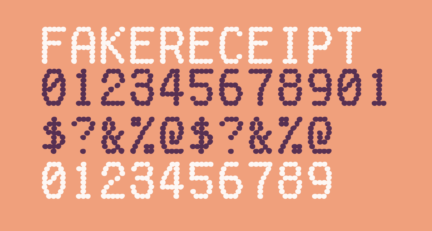 FakeReceipt free Font - What Font Is