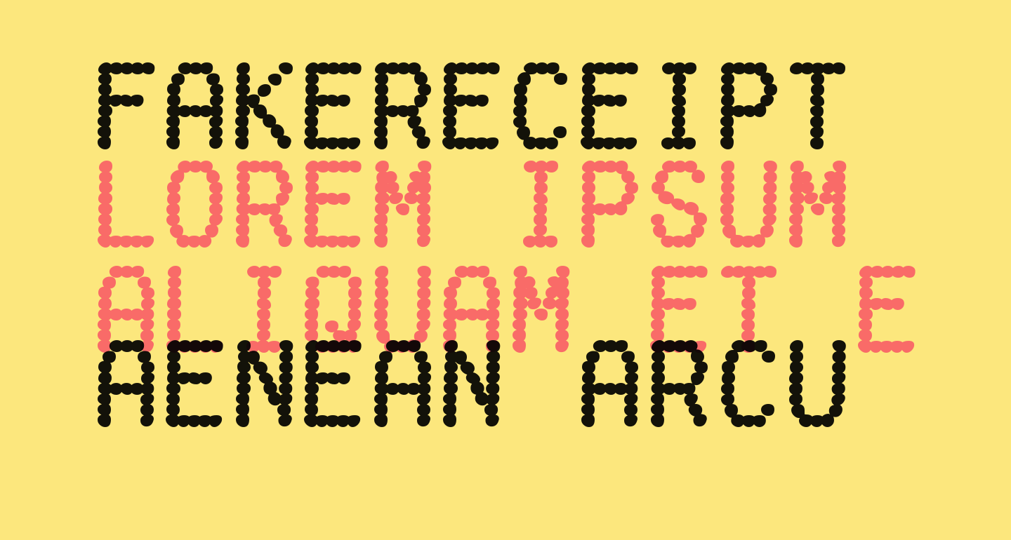 FakeReceipt free Font - What Font Is