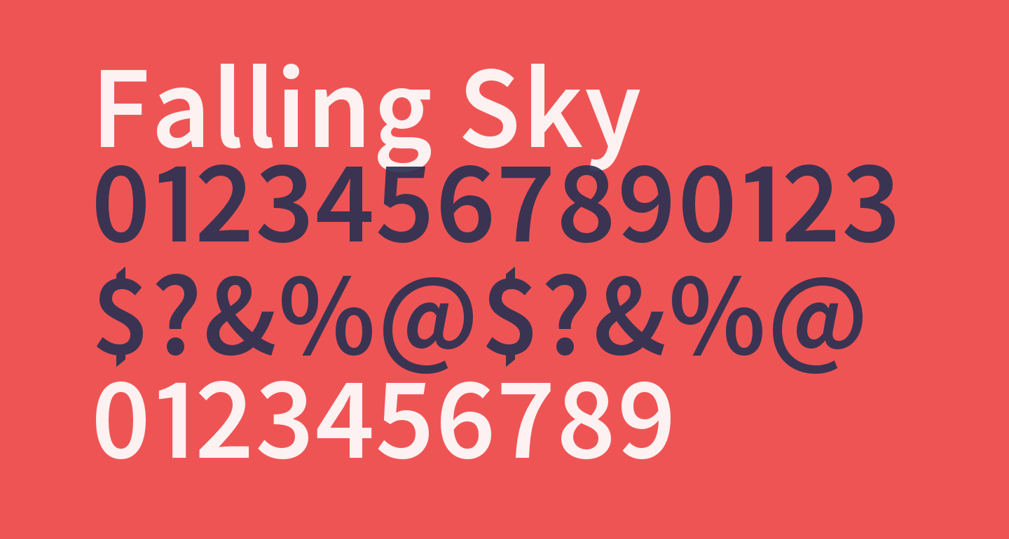 Falling Sky free Font - What Font Is