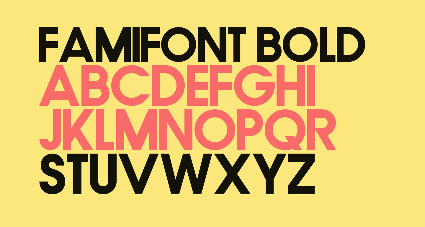FamiFont Bold free Font - What Font Is