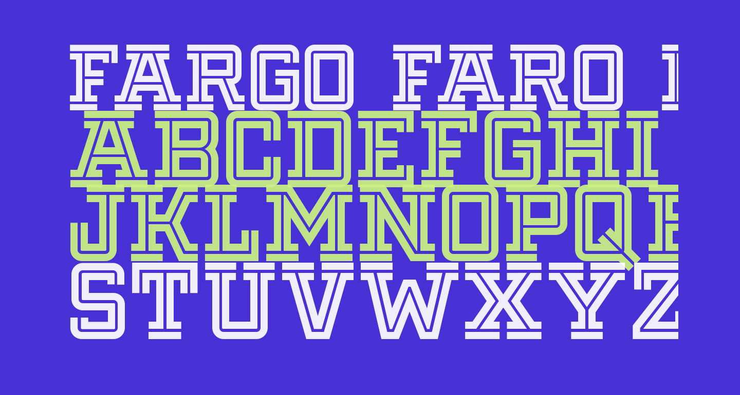 Fargo Faro NF free Font - What Font Is