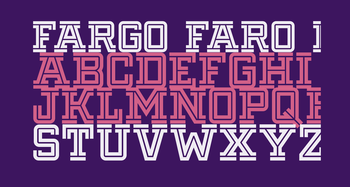 Fargo Faro NF free Font - What Font Is