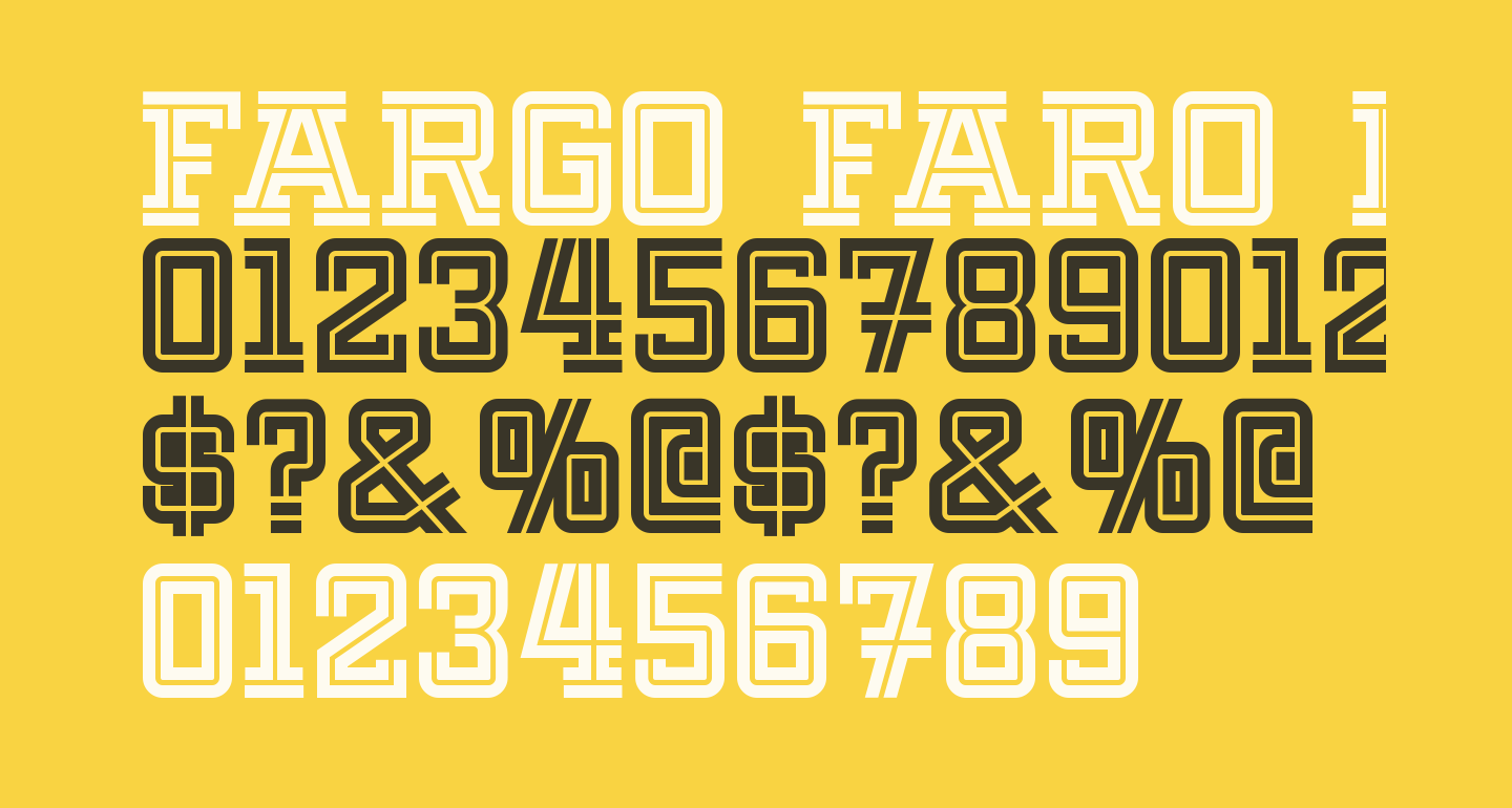 Fargo Faro NF free Font - What Font Is