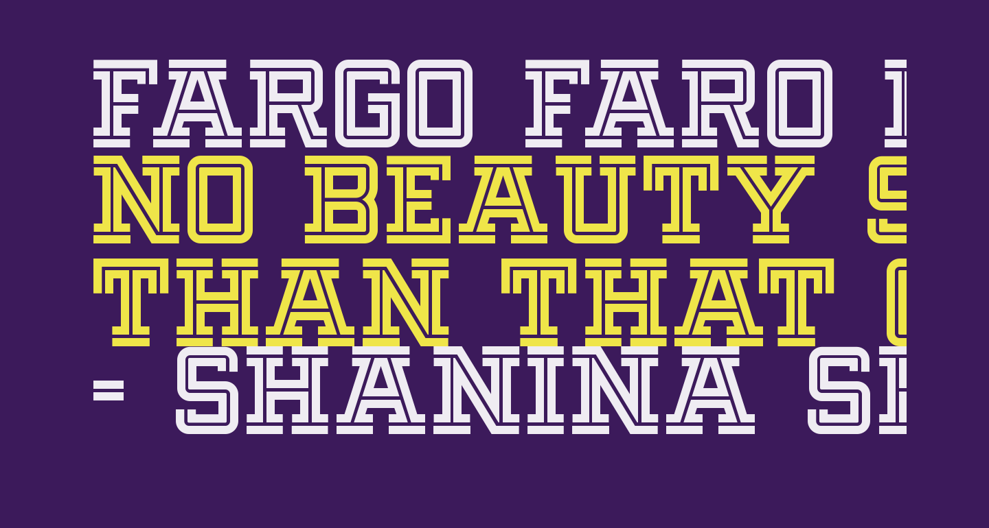 Fargo Faro NF free Font - What Font Is