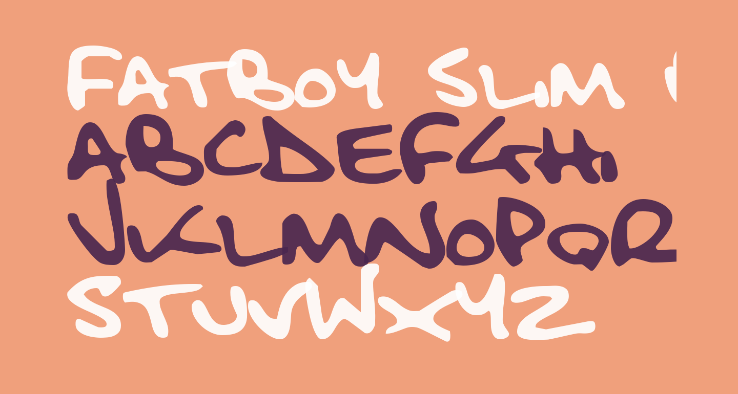 Fatboy Slim BLTC 2 BRK free Font - What Font Is