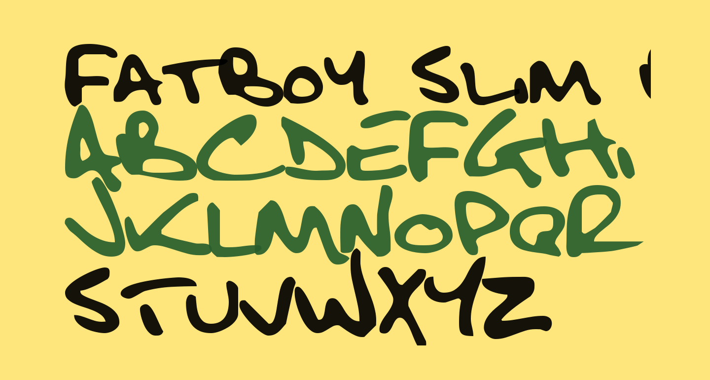 Fatboy Slim BLTC 2 BRK free Font - What Font Is
