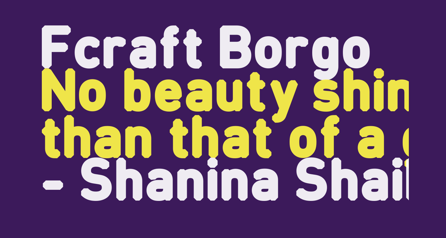 Fcraft Borgo free Font - What Font Is