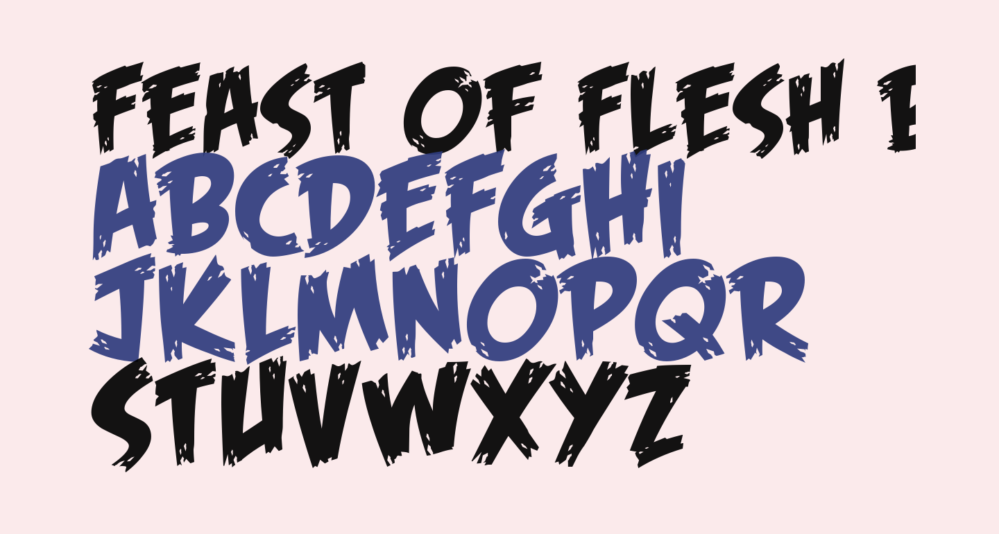 Feast of Flesh BB free Font - What Font Is