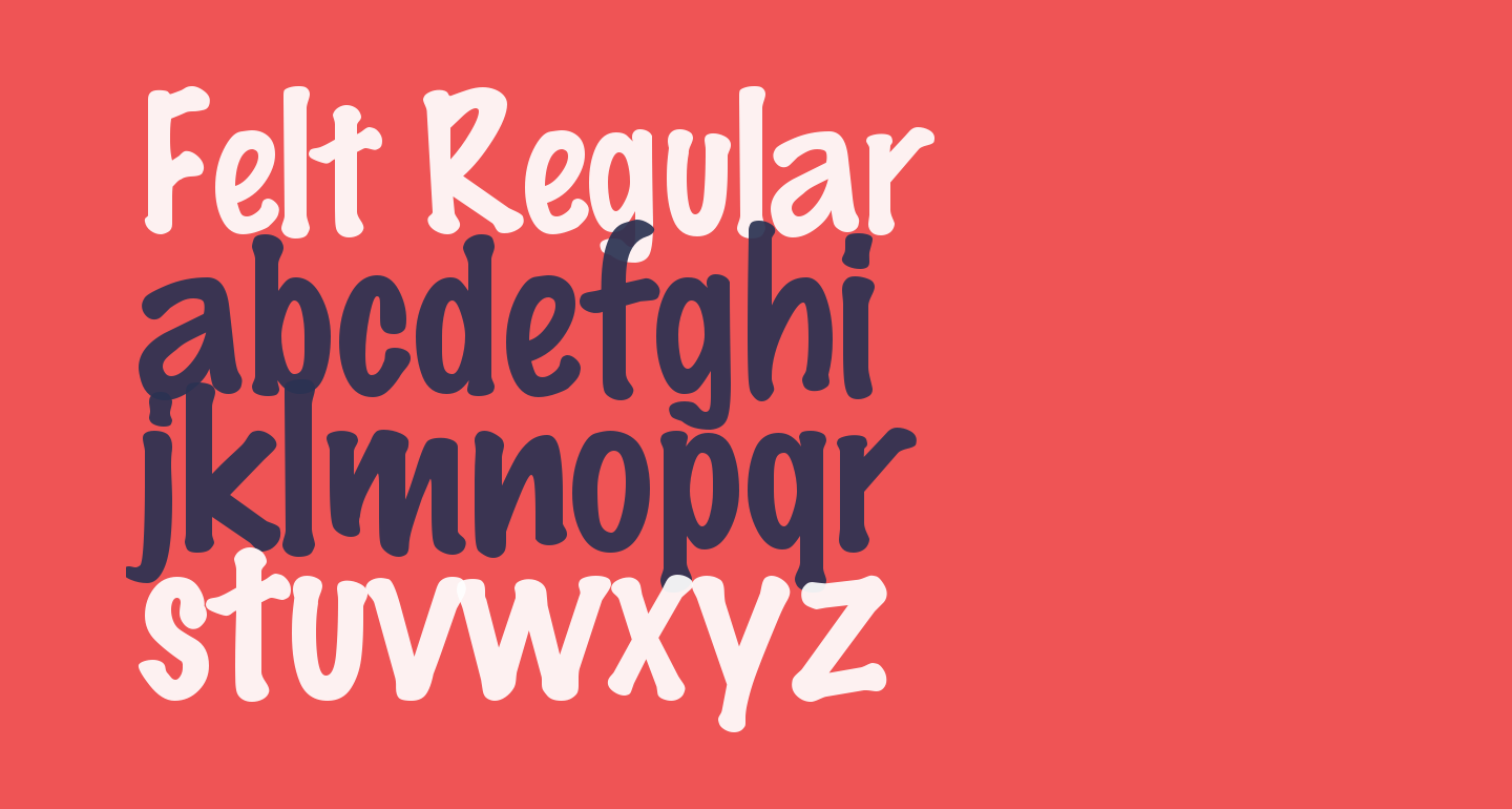 Felt Regular free Font - What Font Is
