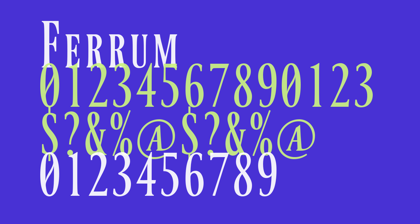 Ferrum free Font - What Font Is