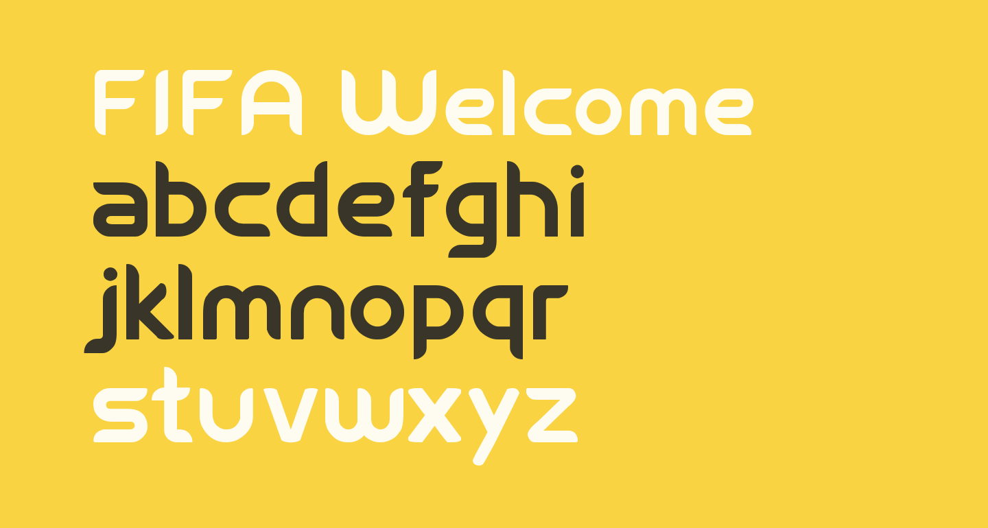 FIFA Welcome free Font - What Font Is