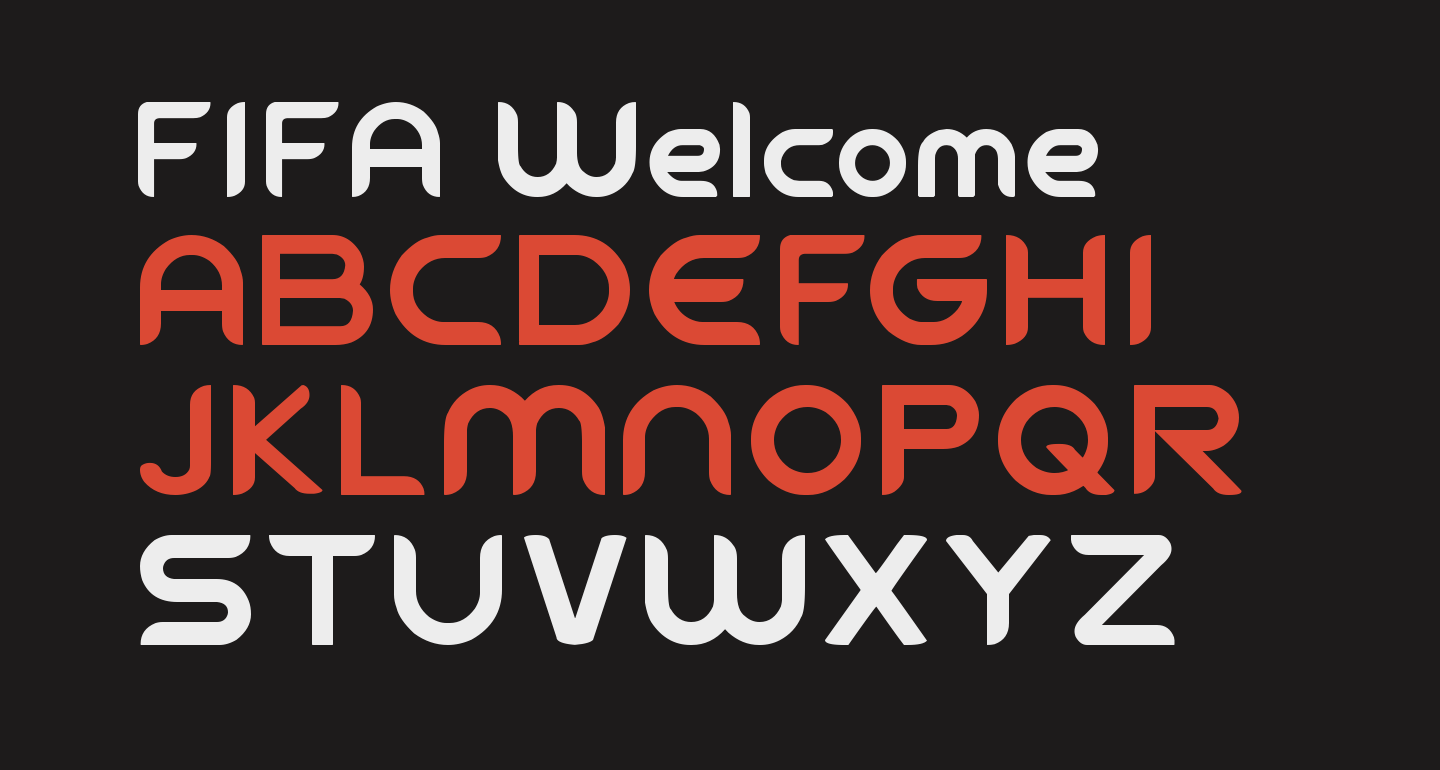 FIFA Welcome free Font - What Font Is