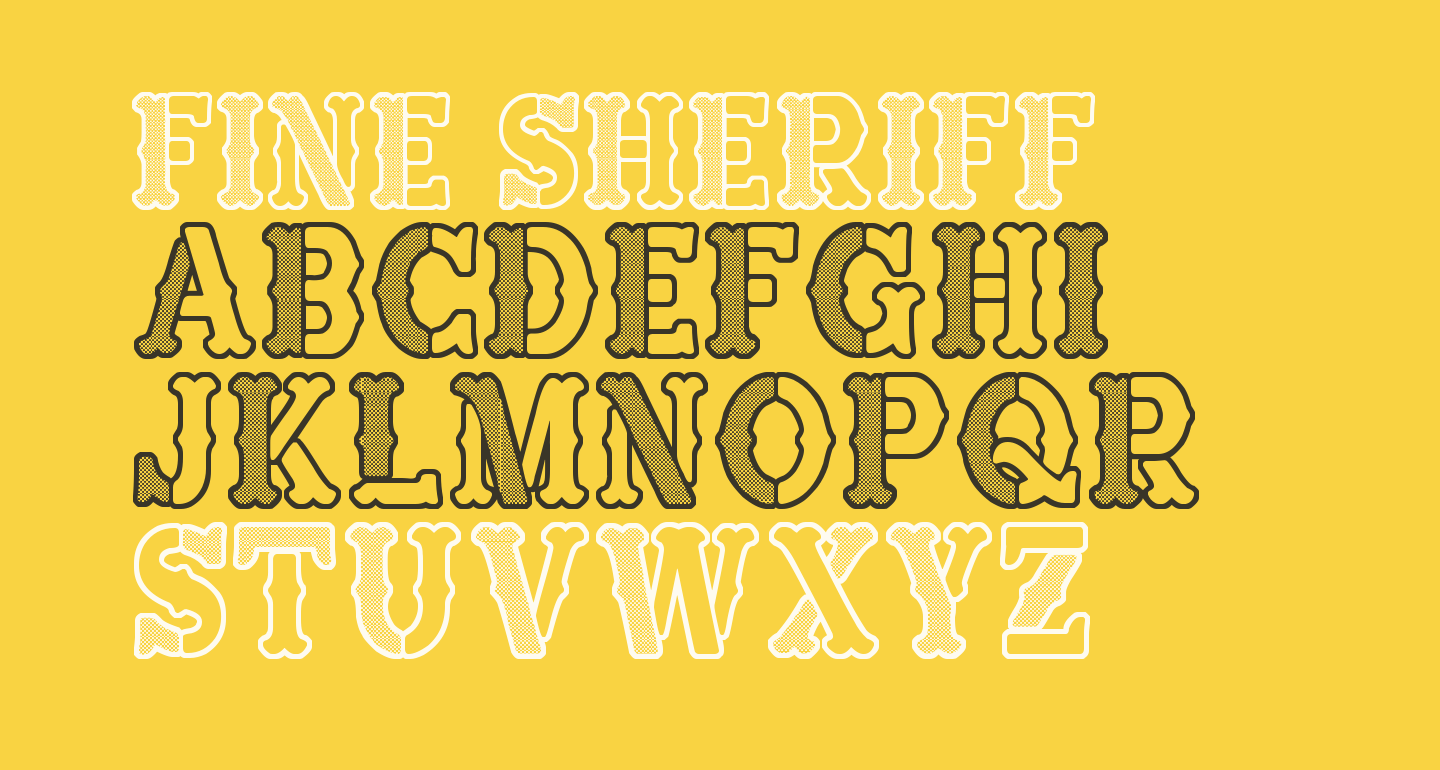 Fine Sheriff free Font - What Font Is