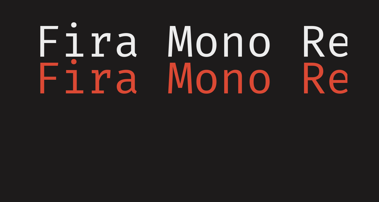 Fira Mono Regular free Font - What Font Is