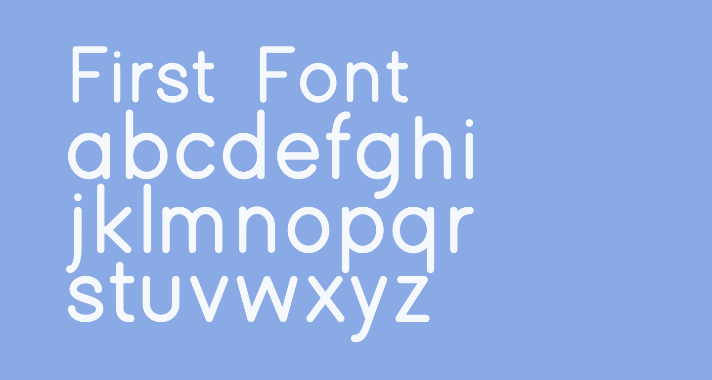 First free Font - What Font Is