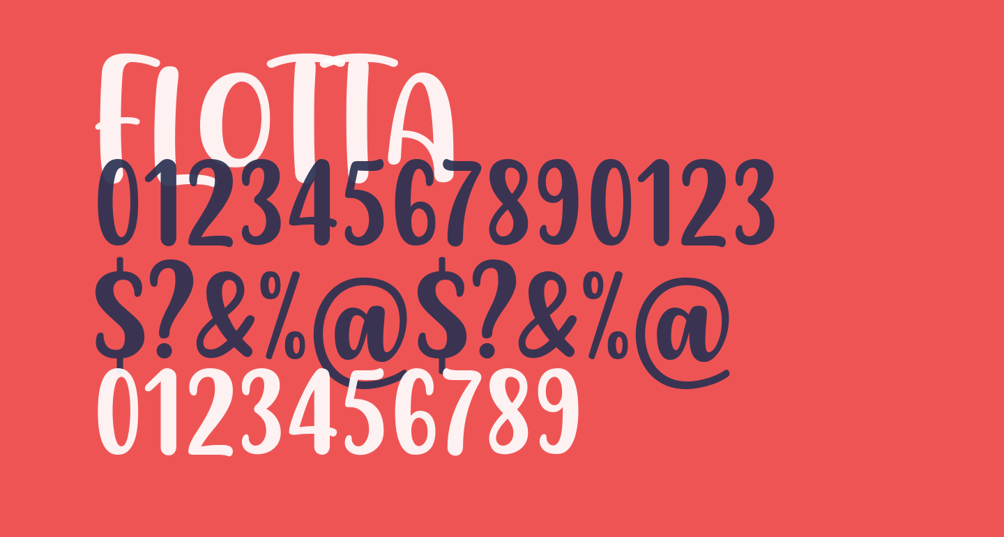 FLOTTA free Font - What Font Is
